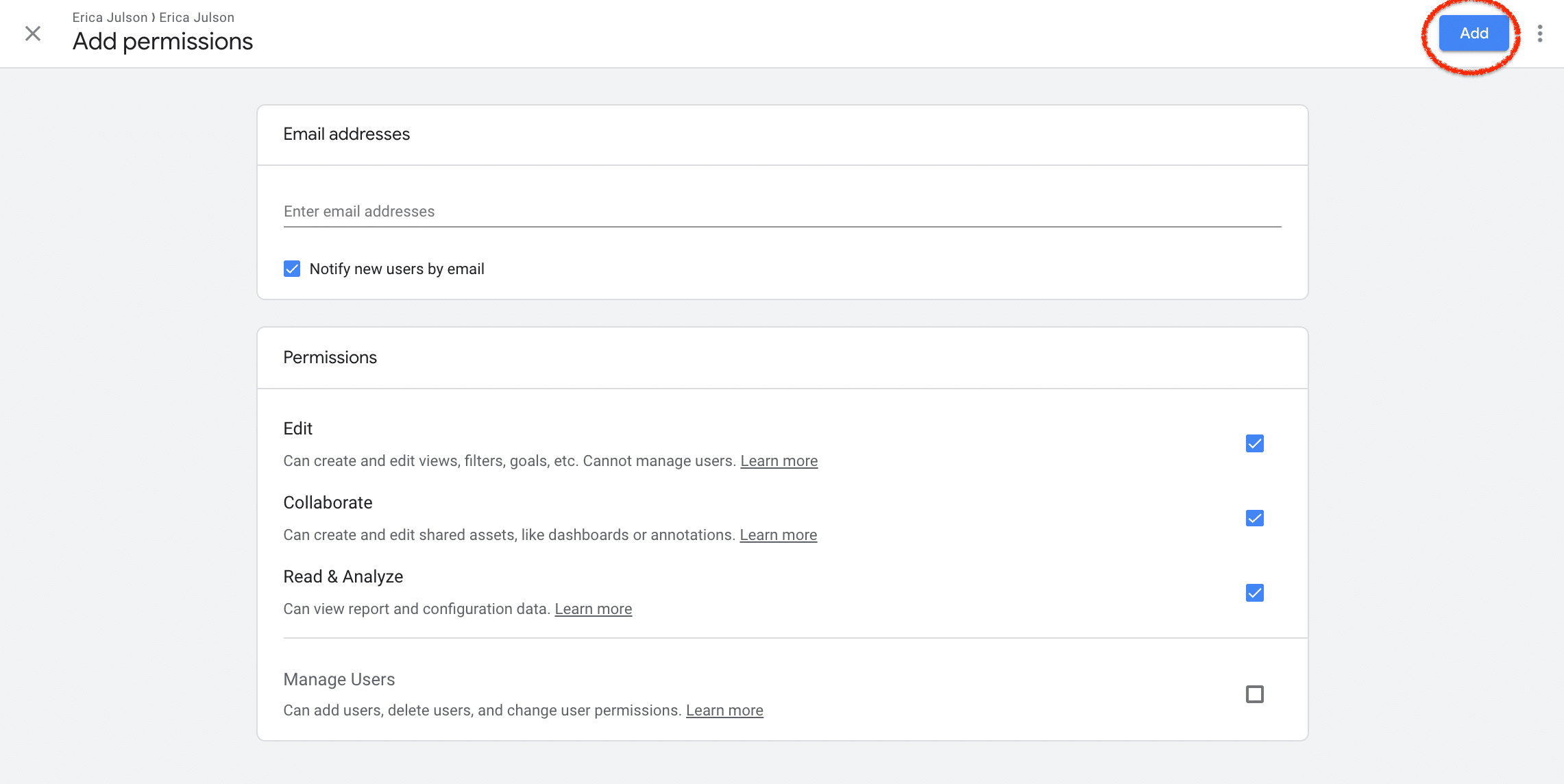 How to Add a User to Google Analytics - The Unconventional RD