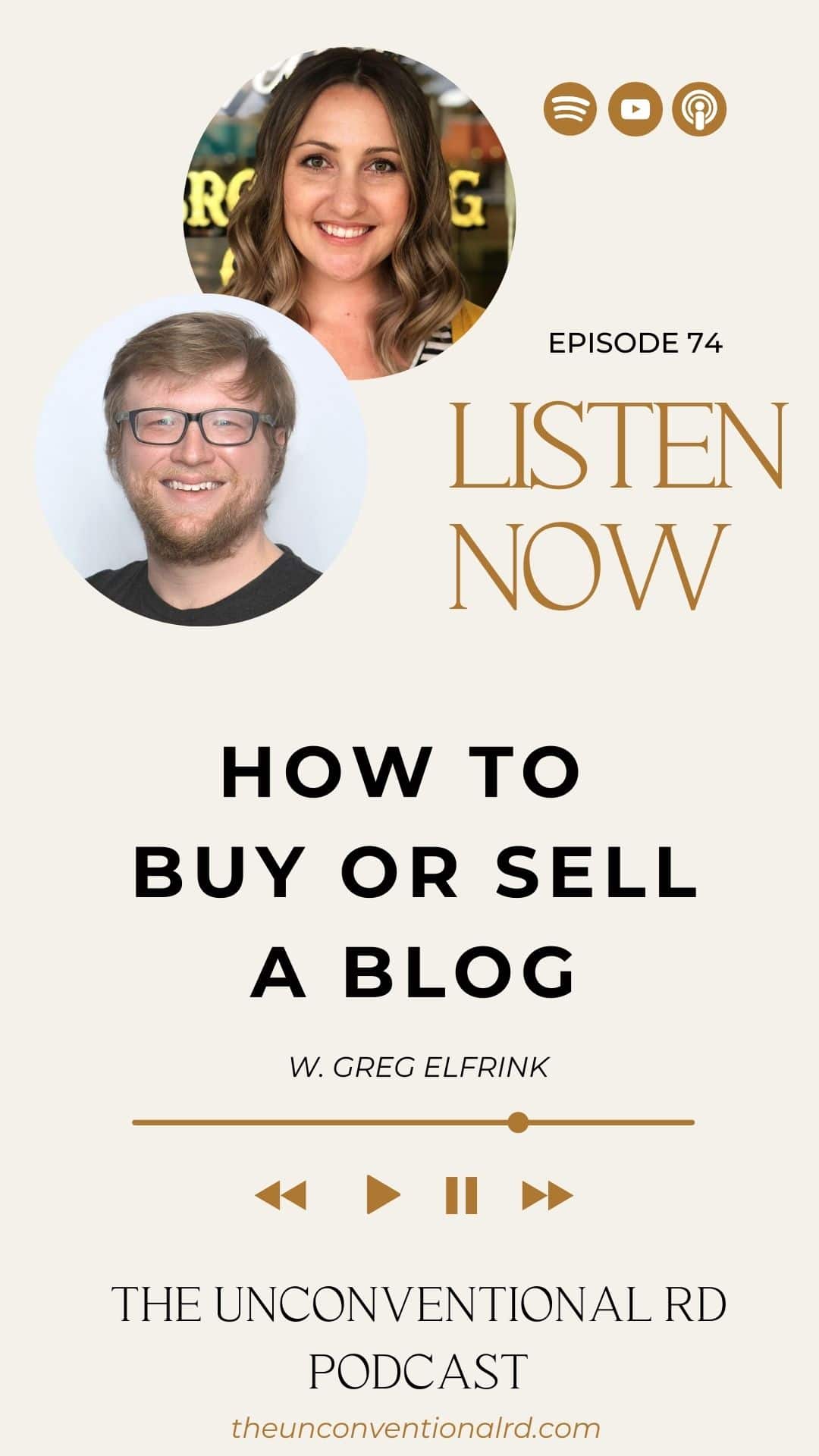 How to Buy or Sell a Blog with Greg Elfrink - The Unconventional RD