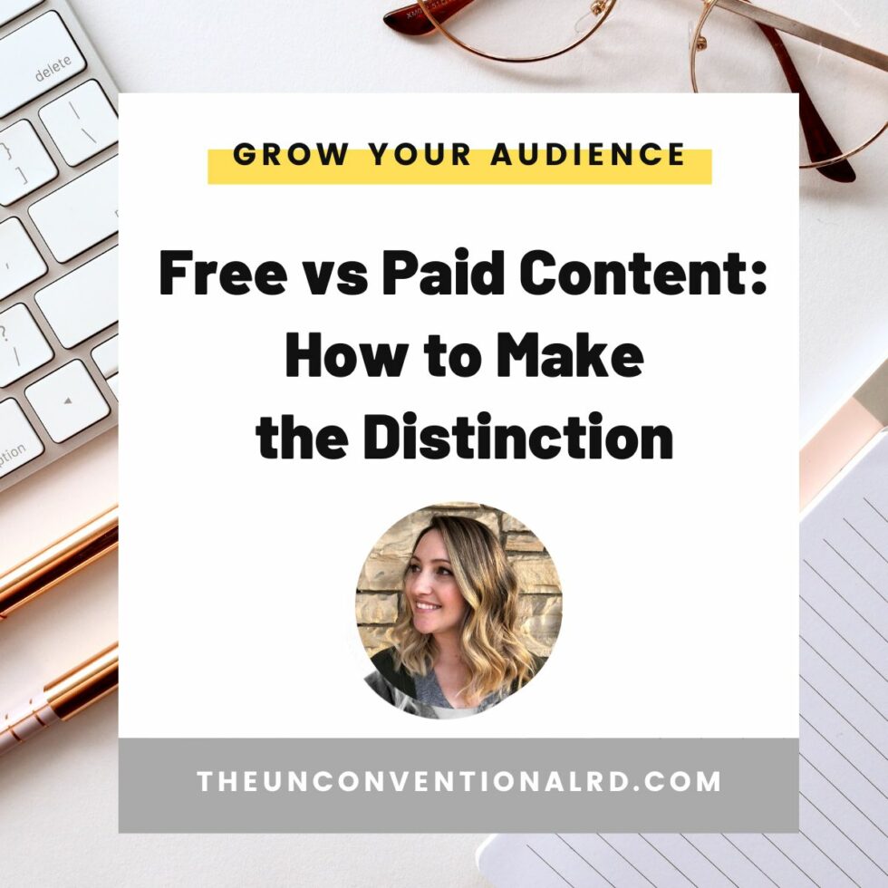 Free vs Paid Content: How to Make the Distinction - The Unconventional RD