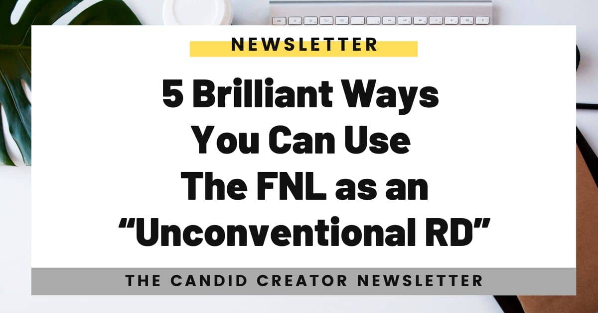 5 Brilliant Ways You Can Use The FNL as an "Unconventional RD" - The ...